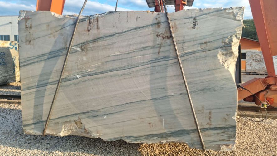 Blue Sand Quartzite, Blocks available in Italy.